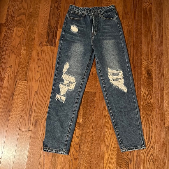 SHEIN | Jeans | Brand Newripped Jeansboyfriend Jeans | Poshmark